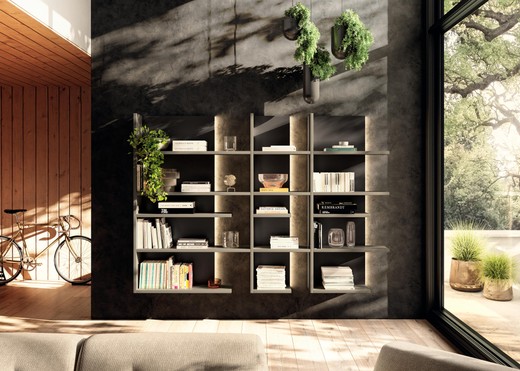 Design bookshelf: suspended and modular | LAGO Design