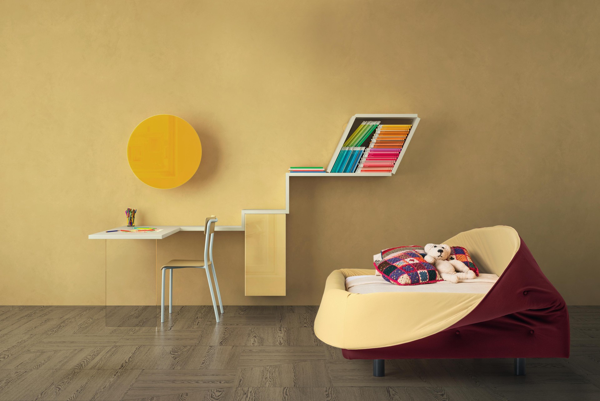 Letto Colletto: un originale letto per la cameretta | LAGO Design