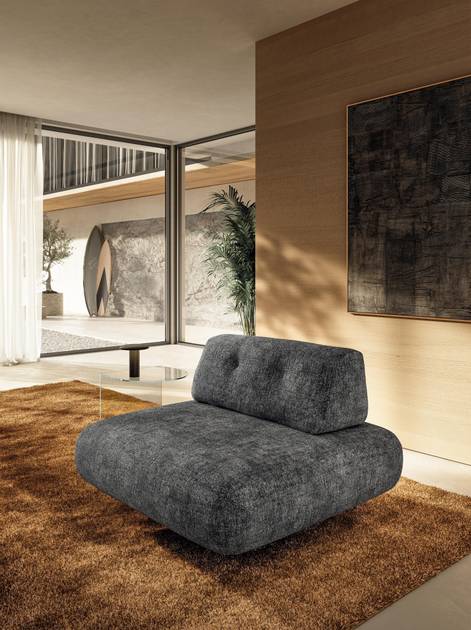 Swivel Accent Chair: Zeppelin Armchair | LAGO Design