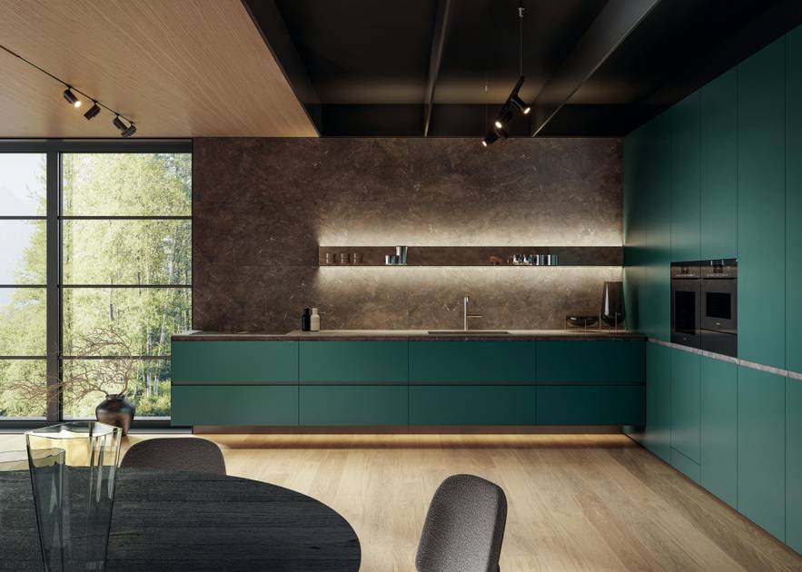 J-Groove Handleless Kitchen: 36e8 Cut by LAGO Design