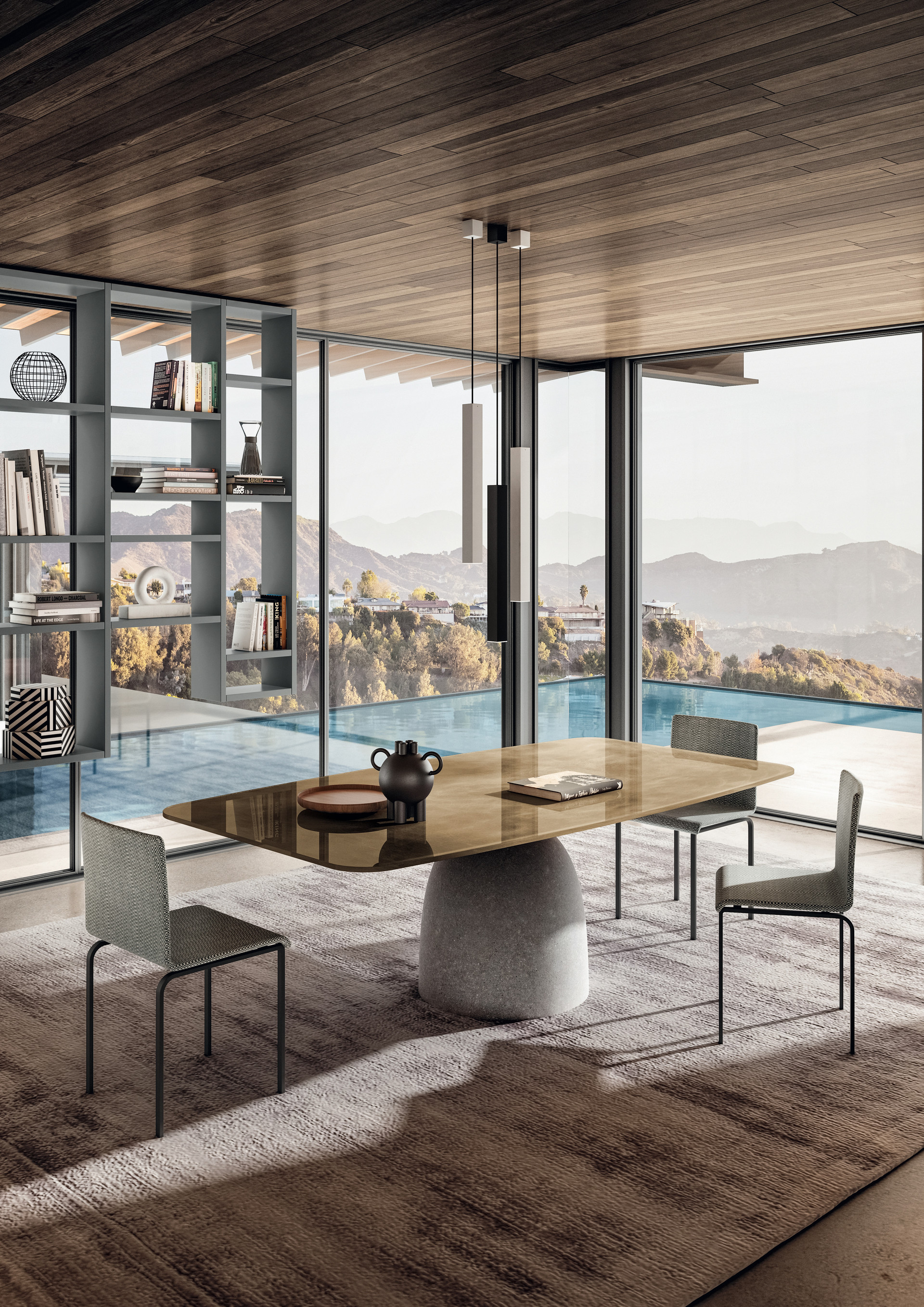 Tavolo Janeiro: il tavolo scultoreo e materico | LAGO Design